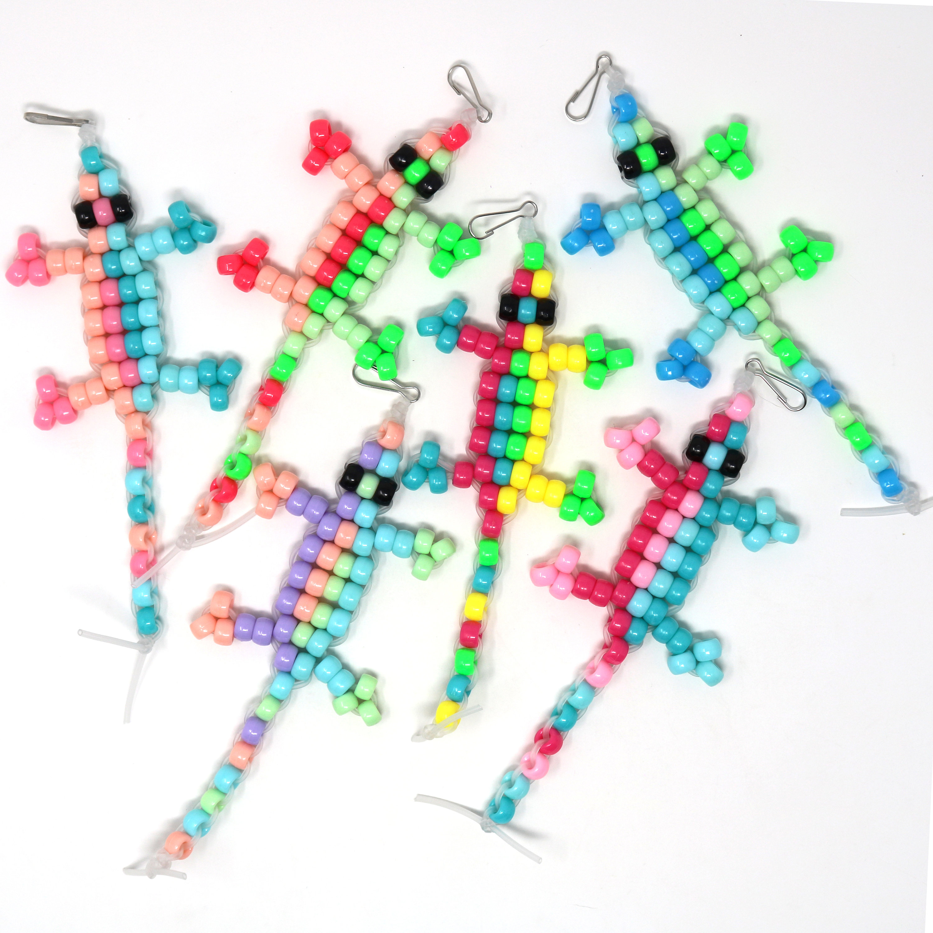 Beaded Lizard / Gecko Keychain Pony Bead 90s Y2K Nostalgia Millennial ...