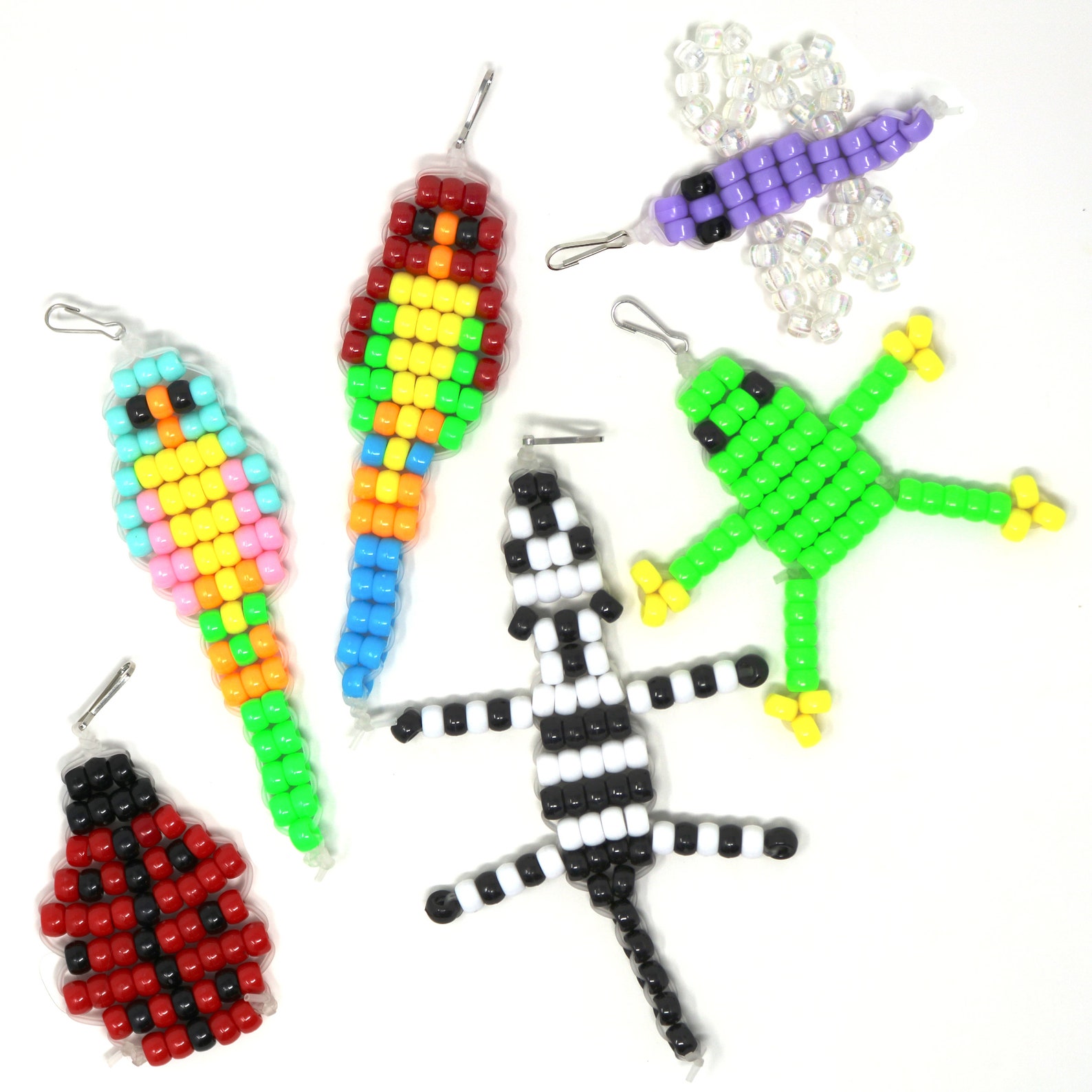 Beaded Lizard / Gecko Keychain Pony Bead 90s Baby Y2K Nostalgia ...