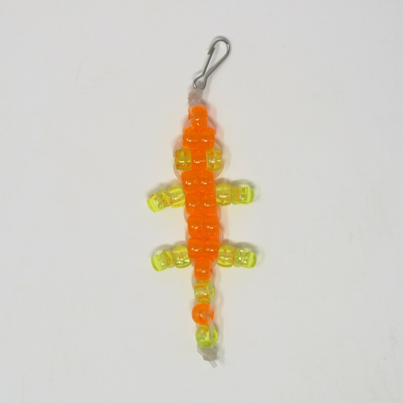 Beaded Lizard / Gecko Keychain / Pony Bead 90s Baby Y2K Nostalgia ...