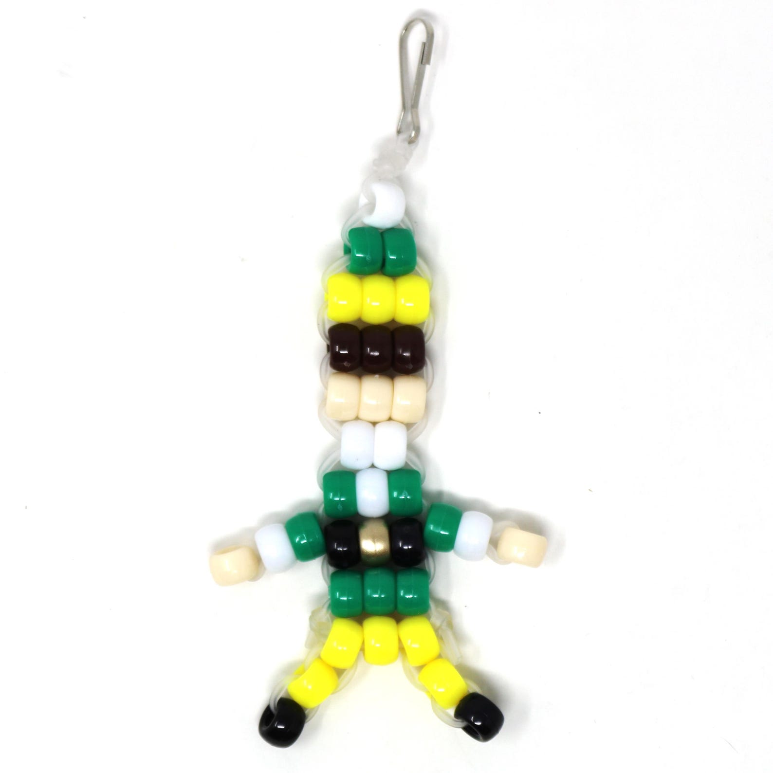 Beaded Christmas Keychain Gift Tag / Santa Reindeer Rudolph Nutcracker ...