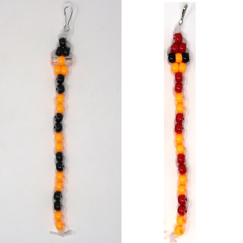 Beaded Snake / Gecko Lizard Style Keychain Pony Bead 90s Baby Y2K ...