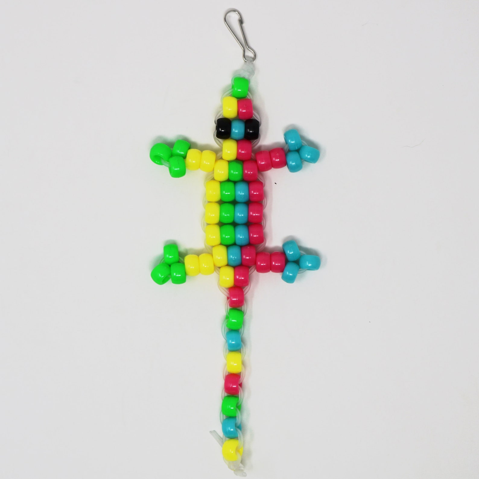Beaded Lizard / Gecko Keychain Pony Bead 90s Y2K Nostalgia Millennial ...