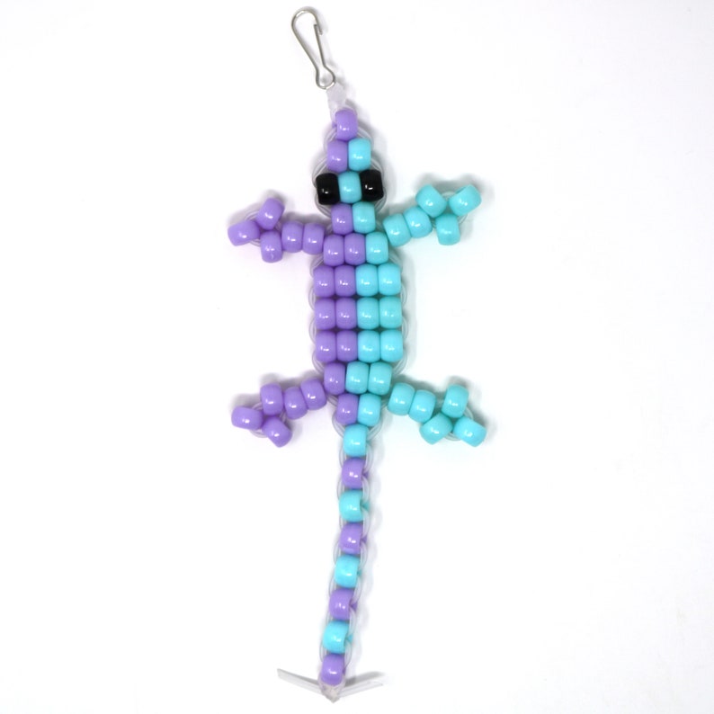 Beaded Lizard /gecko Keychain Pony Bead 90s Baby Y2K Nostalgia ...