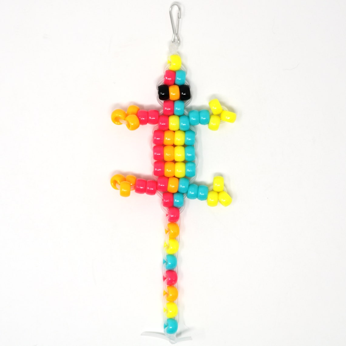 Beaded Lizard / Gecko Keychain Pony Bead 90s Y2K Nostalgia Millennial ...