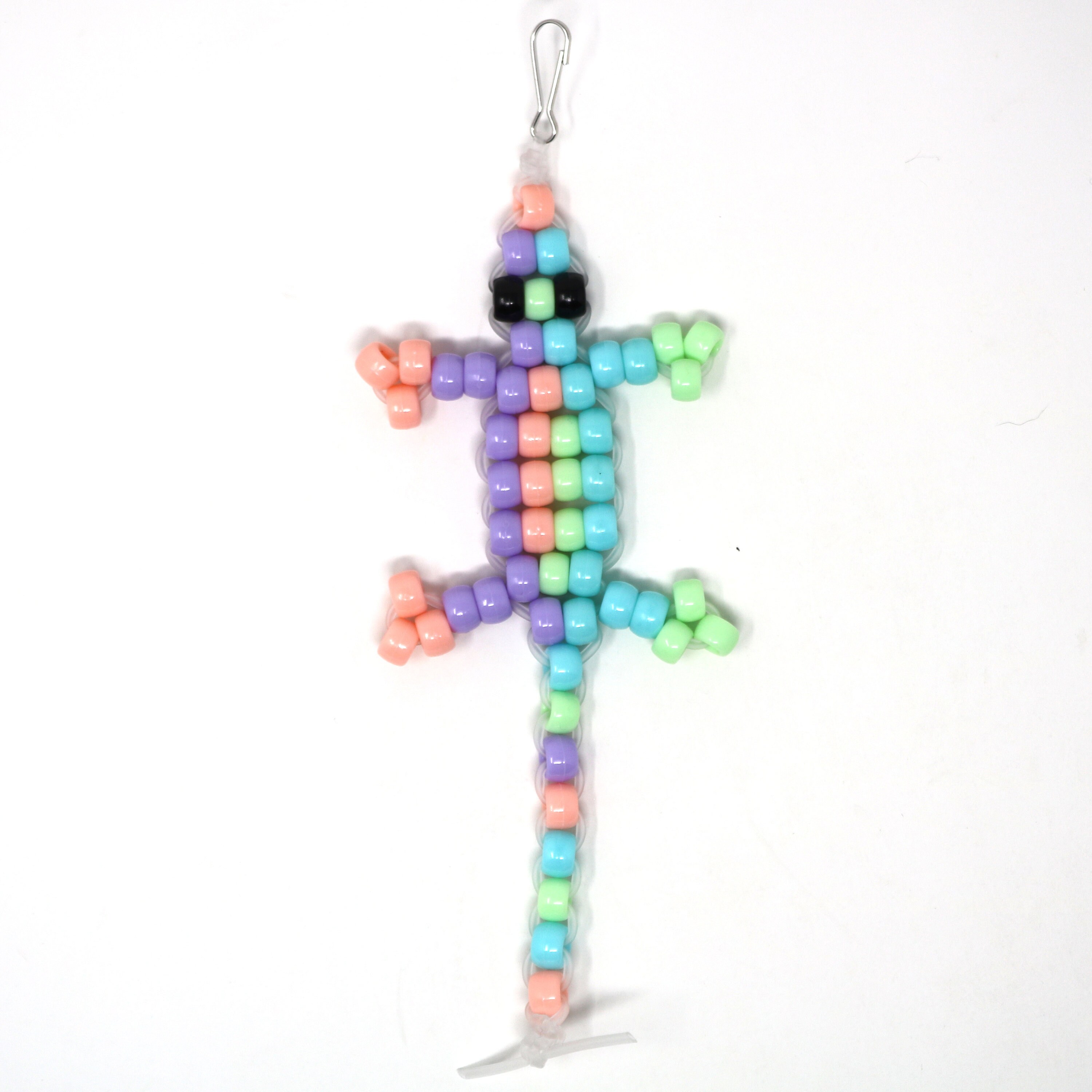 Beaded Lizard / Gecko Keychain Pony Bead 90s Y2K Nostalgia Millennial ...