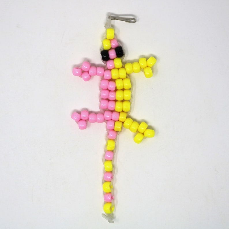 Beaded Lizard /gecko Keychain Pony Bead 90s Baby Y2K Nostalgia ...
