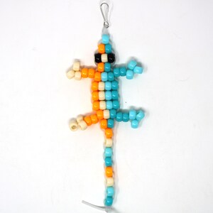 Beaded Lizard / Gecko Keychain Pony Bead 90s Y2K Nostalgia Millennial ...