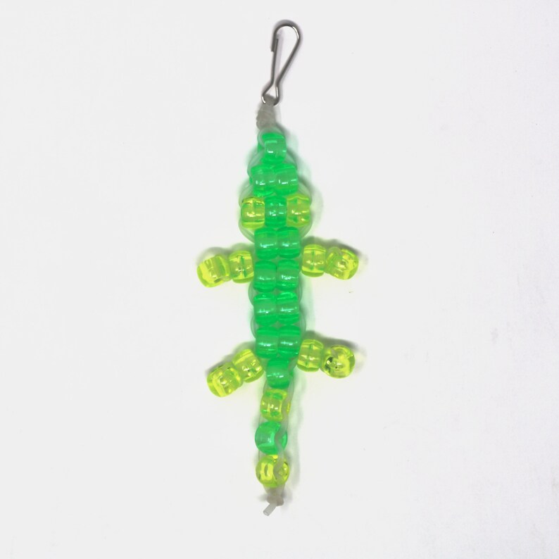 Beaded Lizard / Gecko Keychain / Pony Bead 90s Baby Y2K Nostalgia ...