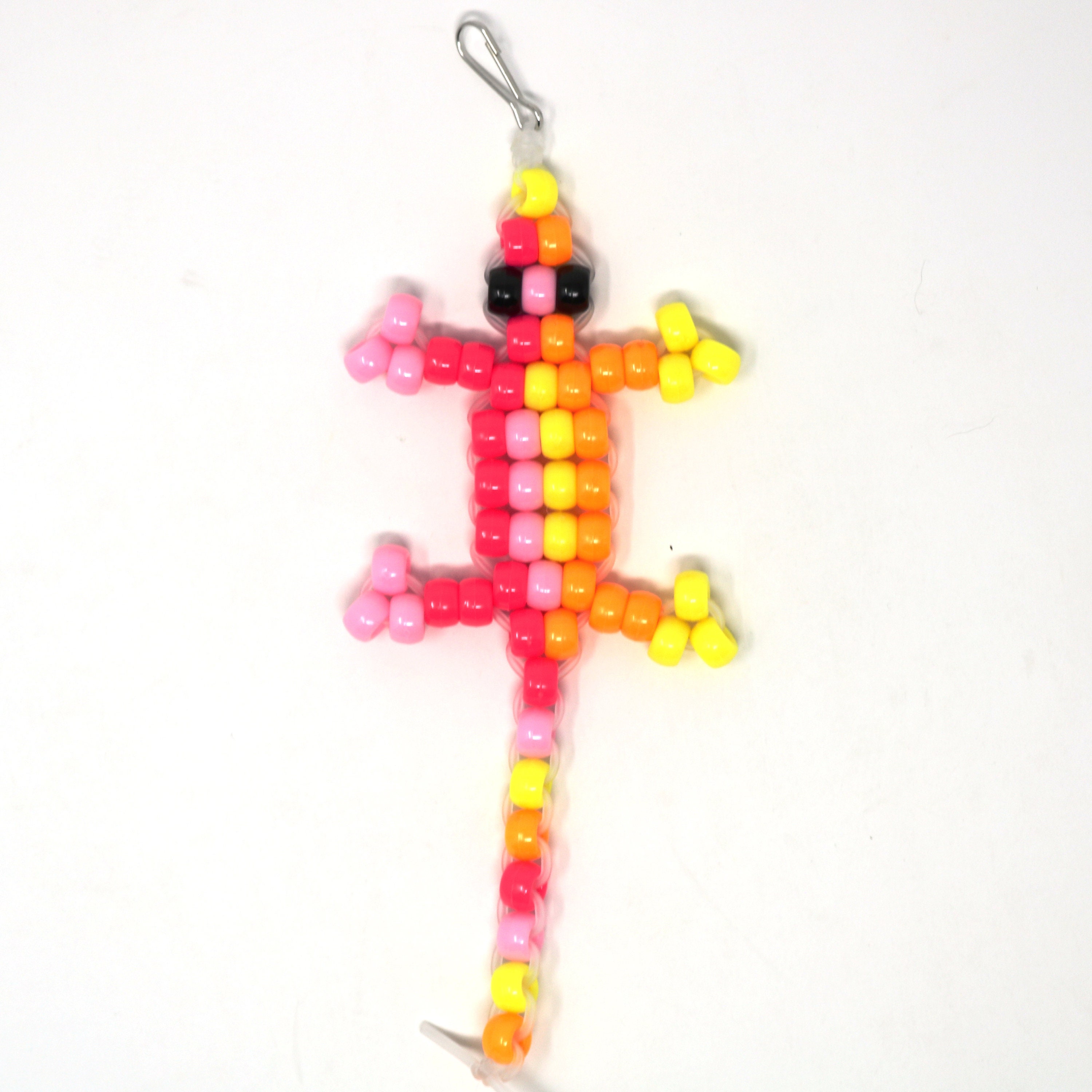Beaded Lizard / Gecko Keychain Pony Bead 90s Y2K Nostalgia Millennial ...