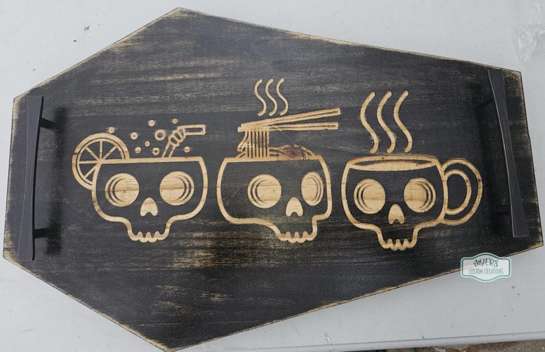 Coffin Shaped Signs and Trays - Etsy