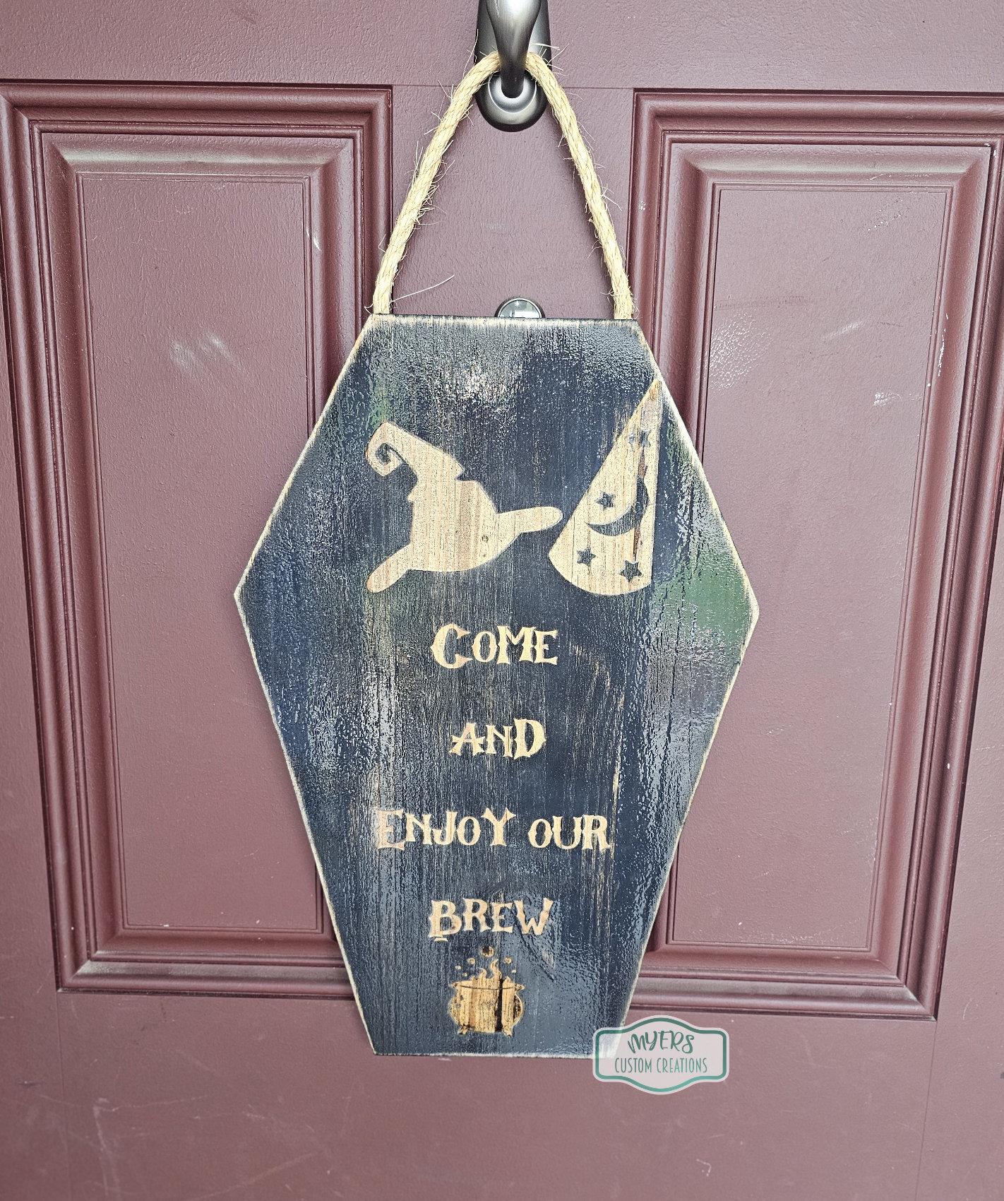 Coffin Shaped Signs and Trays - Etsy