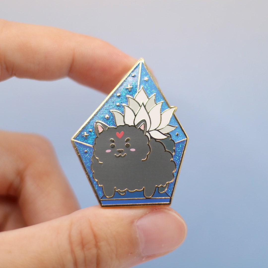 Dog and White Lotus Pin (danmei-inspired Series: Luo Binghe) - Etsy