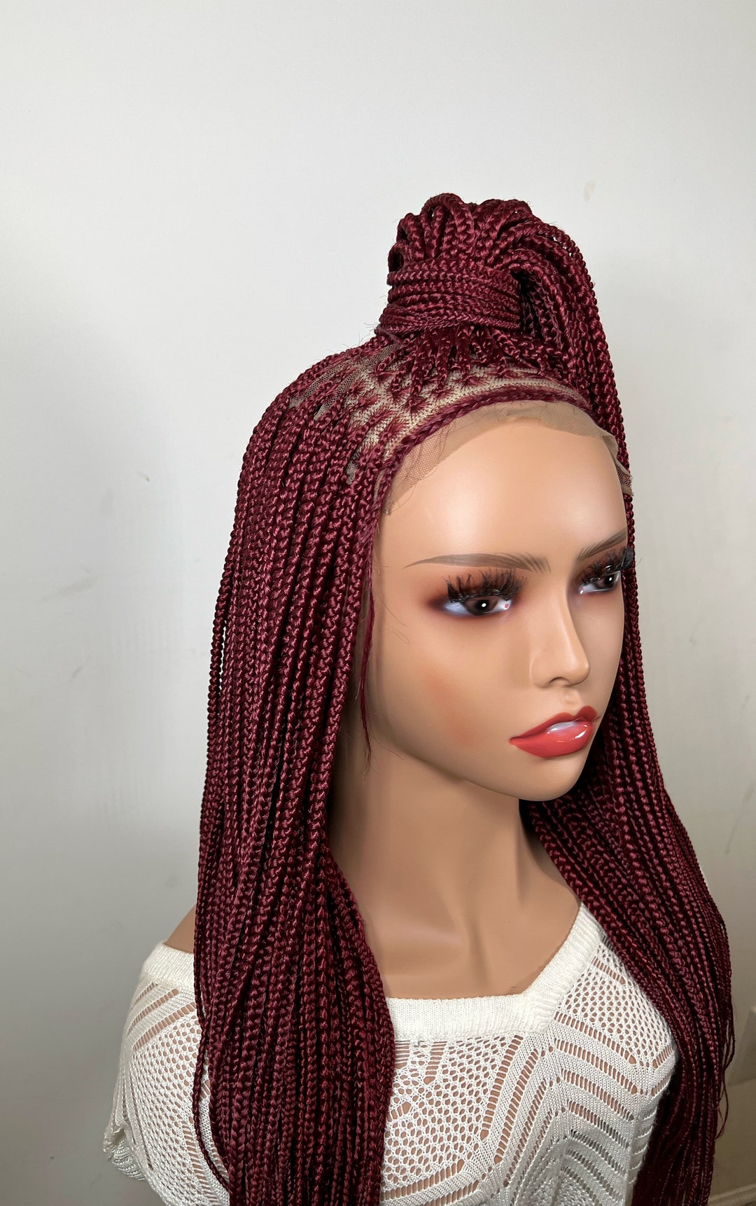 26 Inches Handmade Knotless Box Braids Wig Etsy