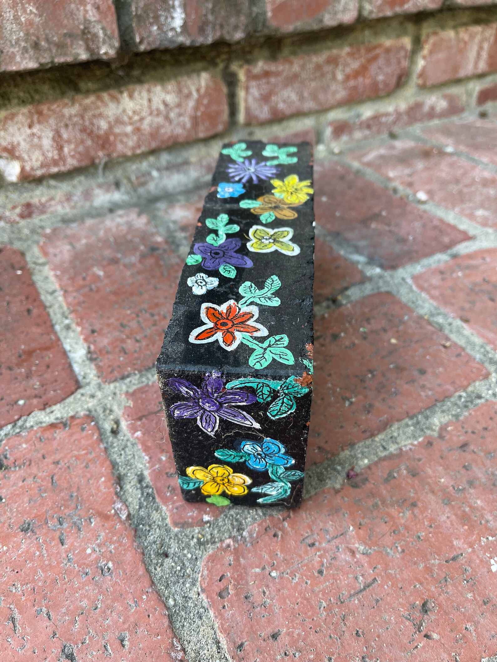 Painted Welcome Brick - Etsy