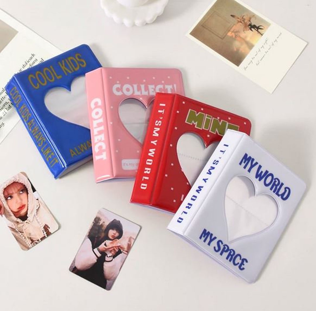 64 Pockets Photo Album Photo Card Binder Cartoon Photocard Holder Book ...