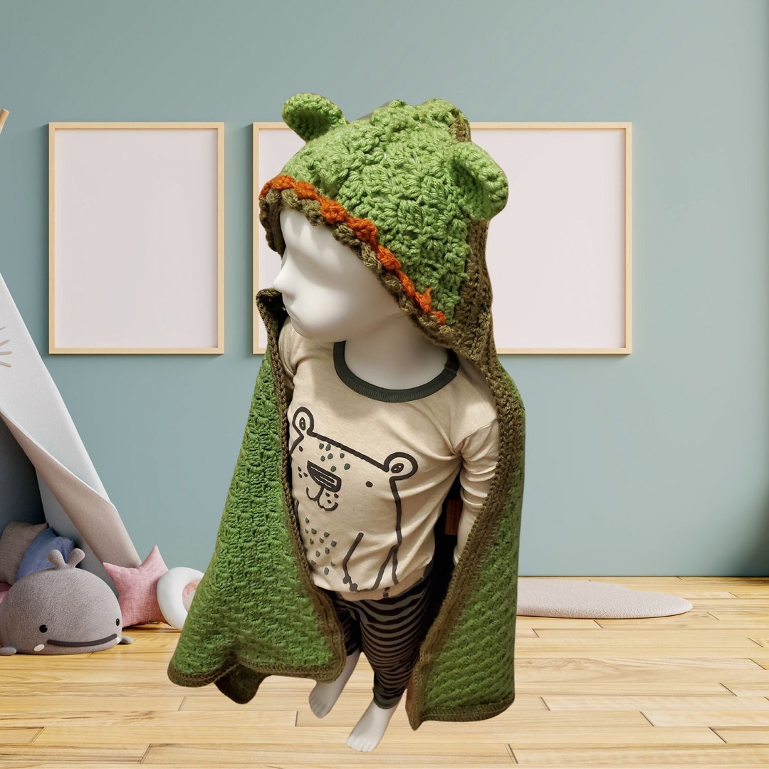 Crocheted Kids Dragon Wearable Blanket - Etsy