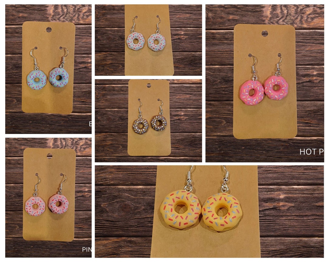 The Simpsons/phish Donut Earrings, Multiple Colors - Etsy