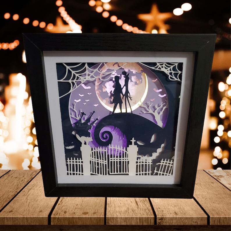 Nightmare Before Christmas 3D Light Box/shadow Box - Etsy