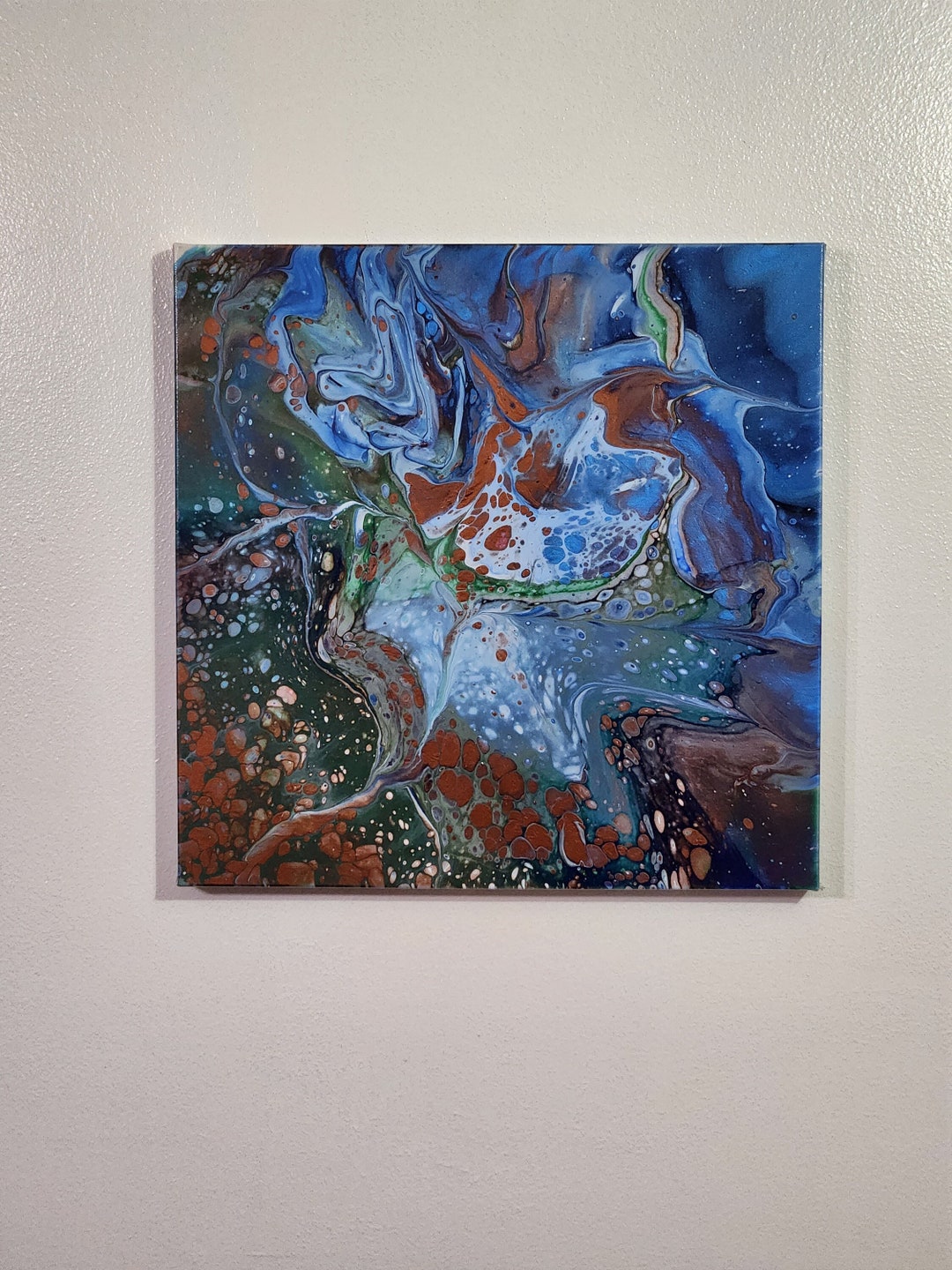 Original Hand Signed Seascape Ocean Acrylic Painting for Living Room ...