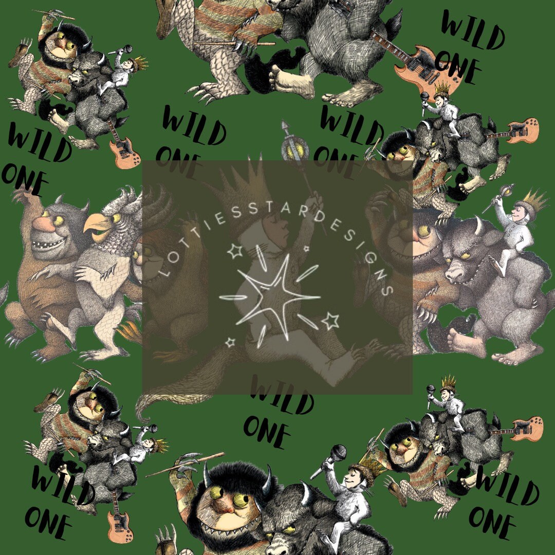 Wild One Seamless File Wild Things Repeating Pattern for Fabric Digital ...