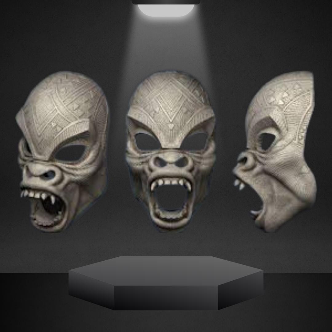 M'baku Warrior Falls Mask STL File - Highly Detailed 3D Printable Mask ...