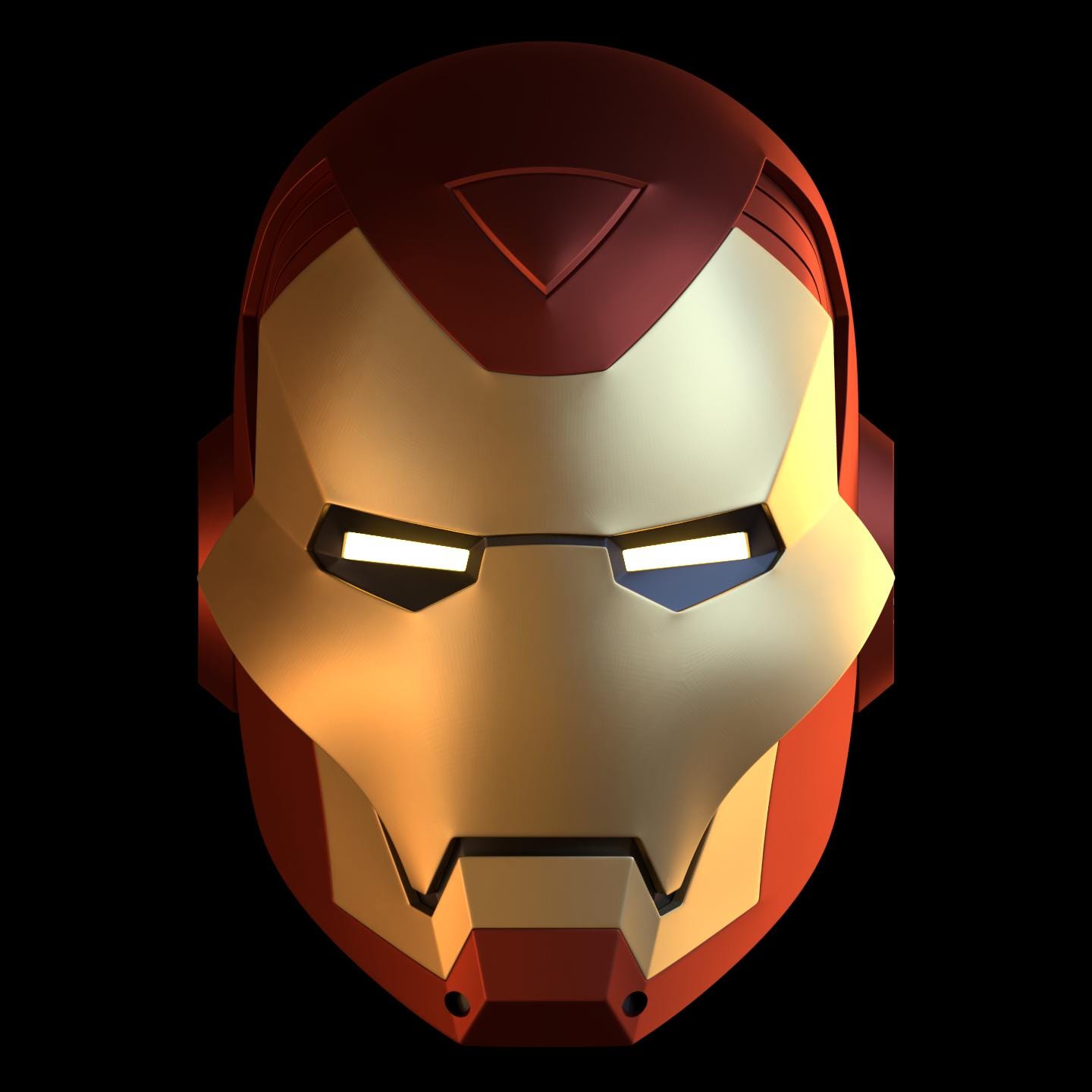 Iron Man Helmet STL File - High-detail 3D Printable Mask for Cosplay ...