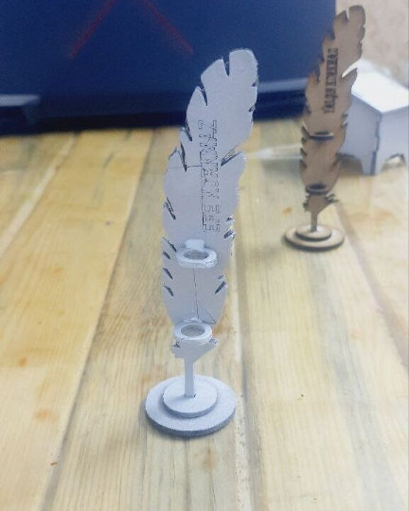 Wooden Pen Holder Laser Cut Template Desktop Pen Holder Vector Pen ...