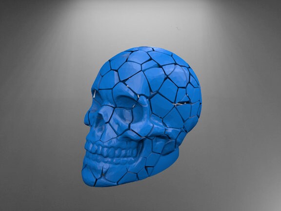 Broken Skull Lamp Digital Stl Skull Lamp File for 3d Printer - Etsy