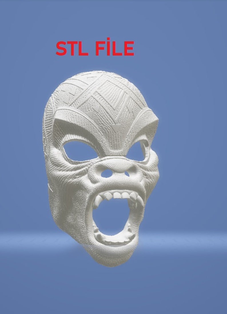 M'baku Warrior Falls Mask STL File - Highly Detailed 3D Printable Mask ...