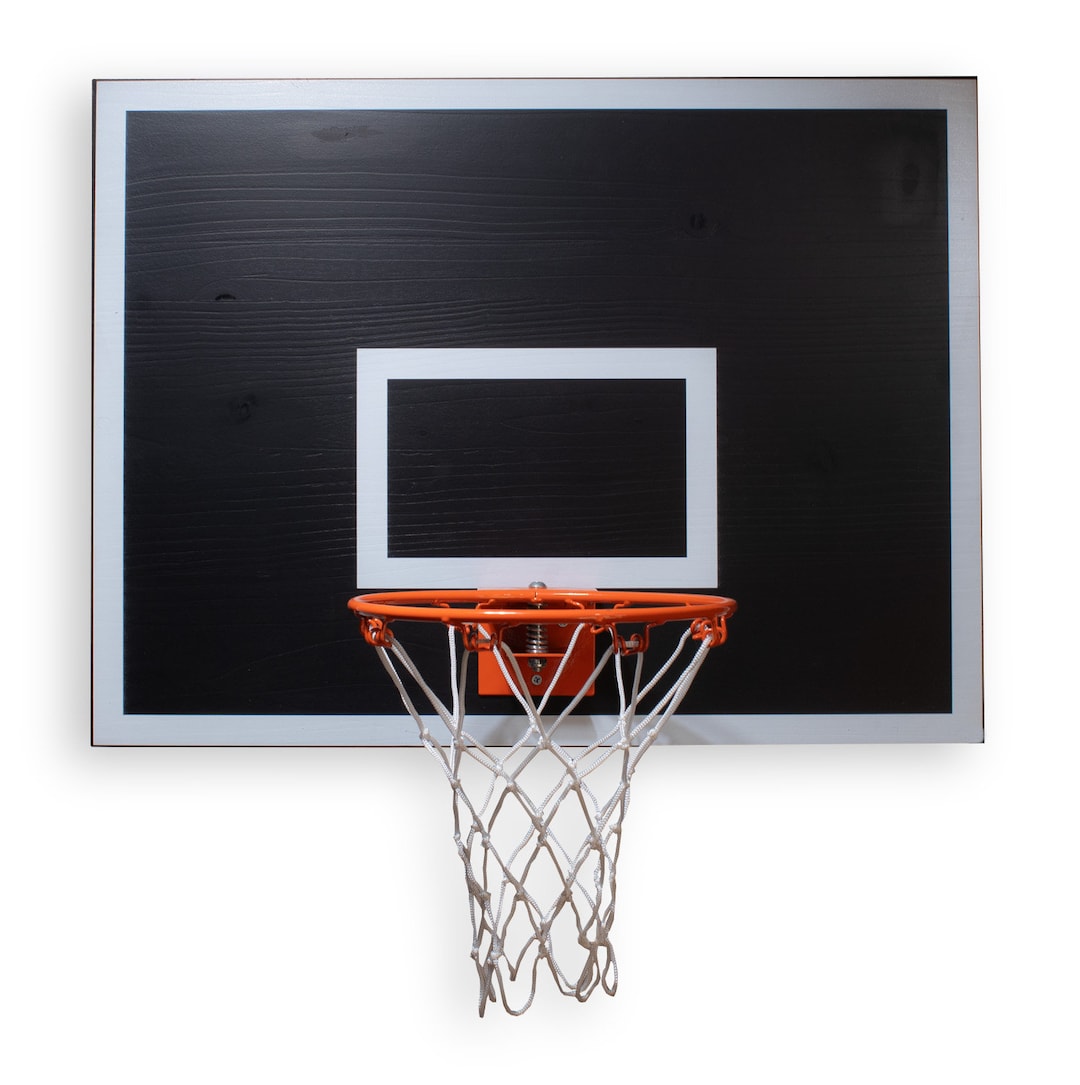 Solid Wood Mini Basketball Hoop Set: Pro League Wall Decor - Etsy