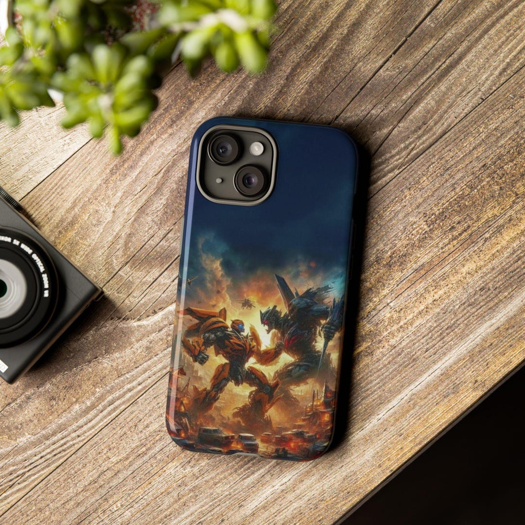 Transformers Bumblebee Vs Nemesis Prime Tough Phone Case iPhone 16, 15 ...