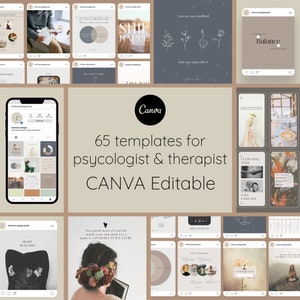Therapist Instagram Templates, Psychologist Social Media, Mental Health ...