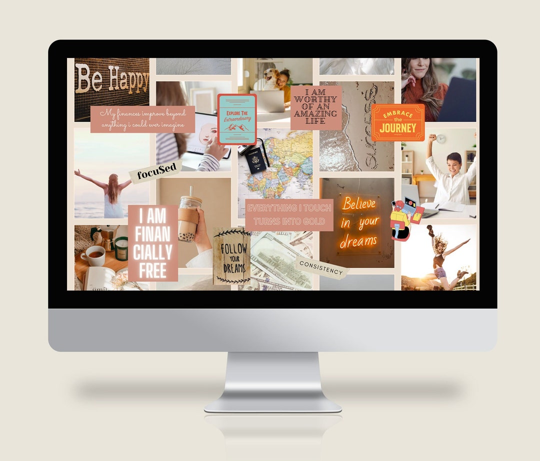 Digital Career Vision Board for Manifesting Your Dream - Etsy