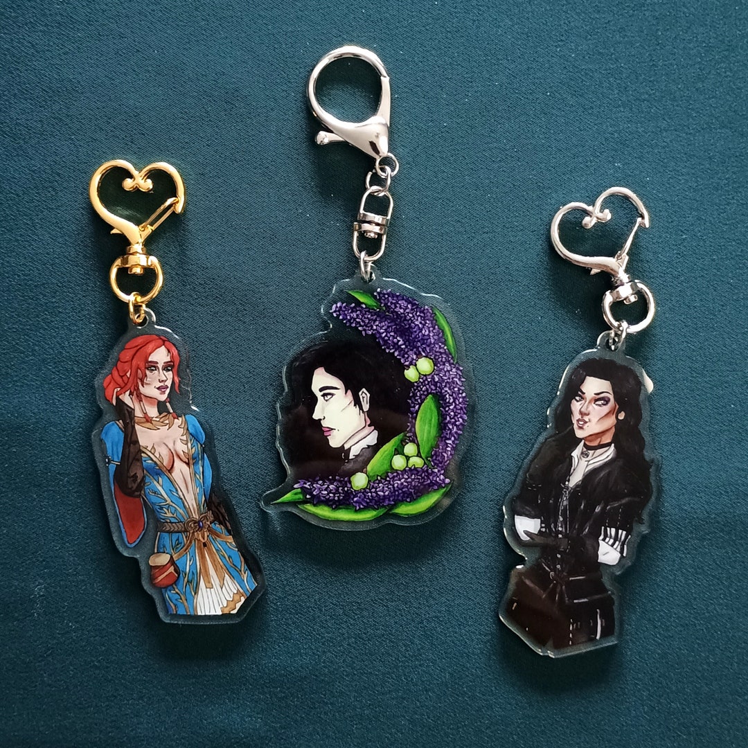 The Witcher 3: Wild Hunt Inspired Keychains Yennefer, Triss Merigold ...