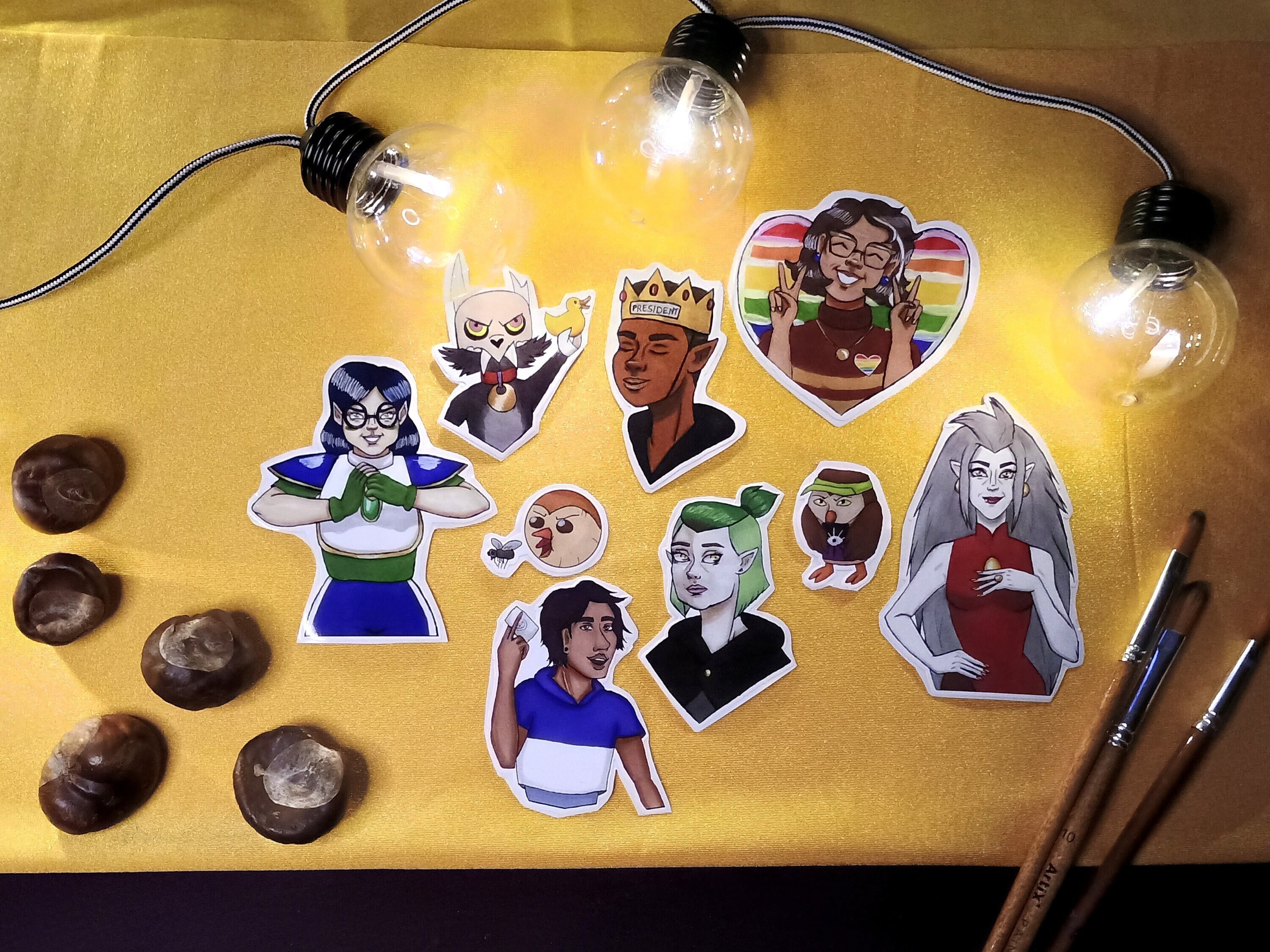 The Owl House Inspired Stickers Luz, Eda, King, Augustus, Willow, Hooty ...