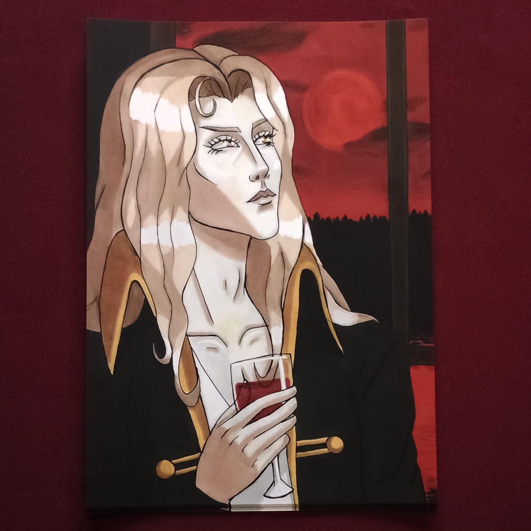 Castlevania Art Print - Alucard - A4, A5 Poster - Etsy