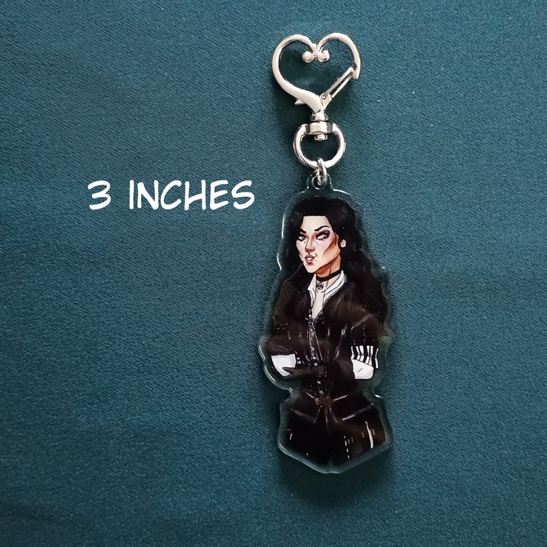 The Witcher 3: Wild Hunt Inspired Keychains - Yennefer, Triss Merigold ...