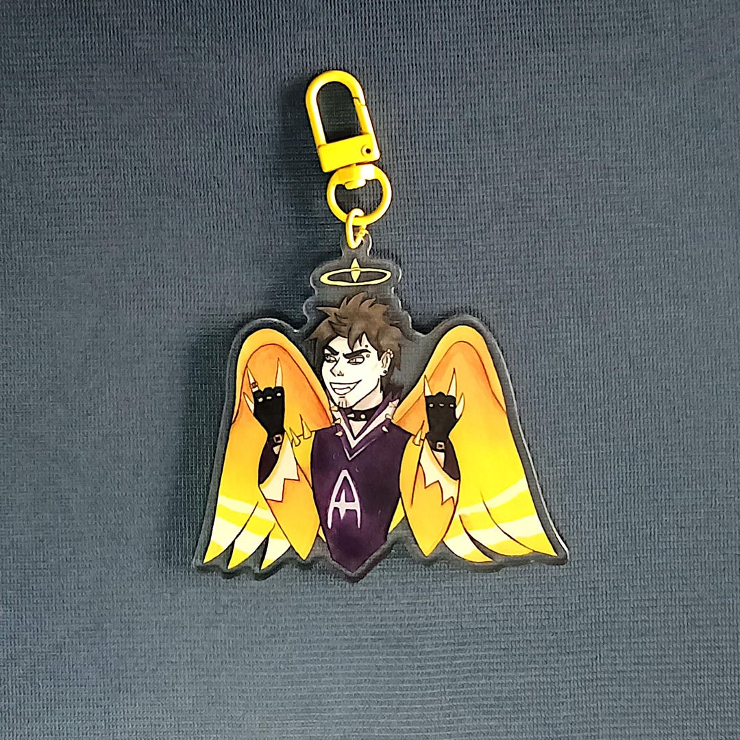 Hazbin Hotel Acrylic Keychain - Adam - Etsy