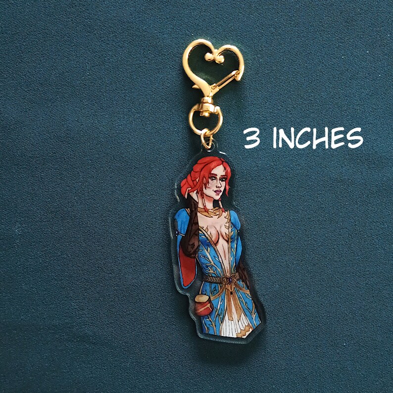 The Witcher 3: Wild Hunt Inspired Keychains Yennefer, Triss Merigold ...
