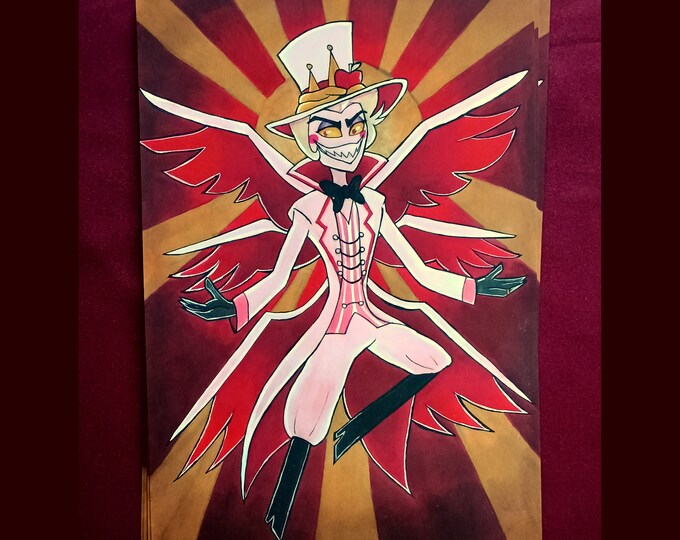 Lucifer Morningstar Hazbin Hotel Art Print - Etsy Canada