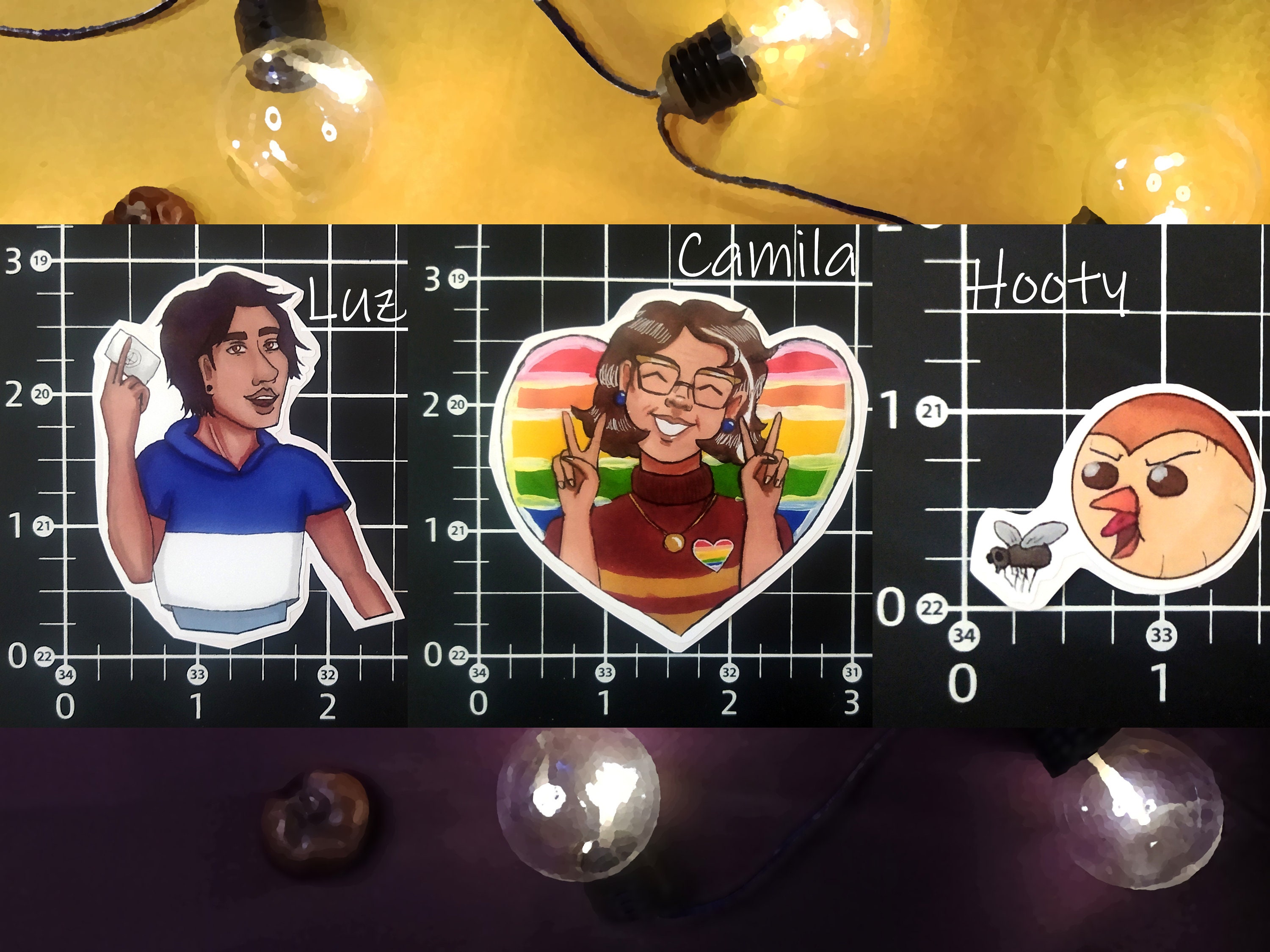 The Owl House Inspired Stickers Luz, Eda, King, Augustus, Willow, Hooty ...