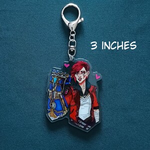 Arcane League of Legends Inspired Keychains - Vi, Viktor, Caitlyn, Ekko ...