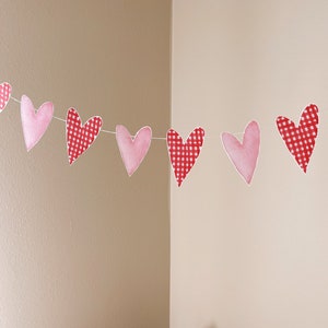 Printable Valentine's Day Garland, Heart Banner, Playroom Decor ...