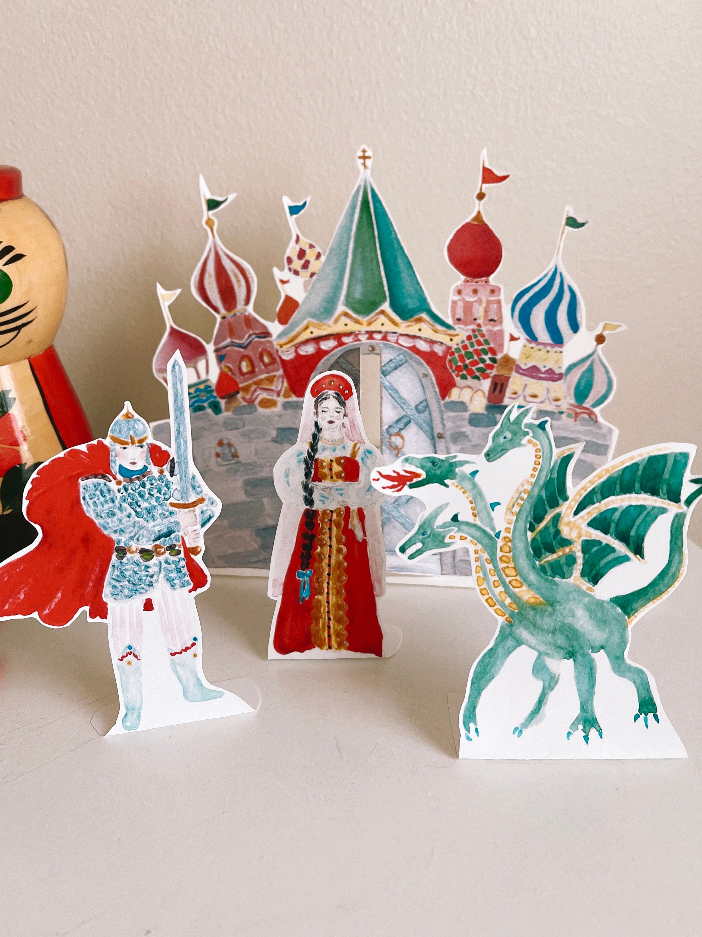 Digital Folk Play Set for Kids, Paper Dolls, DIY Toys, Printable ...