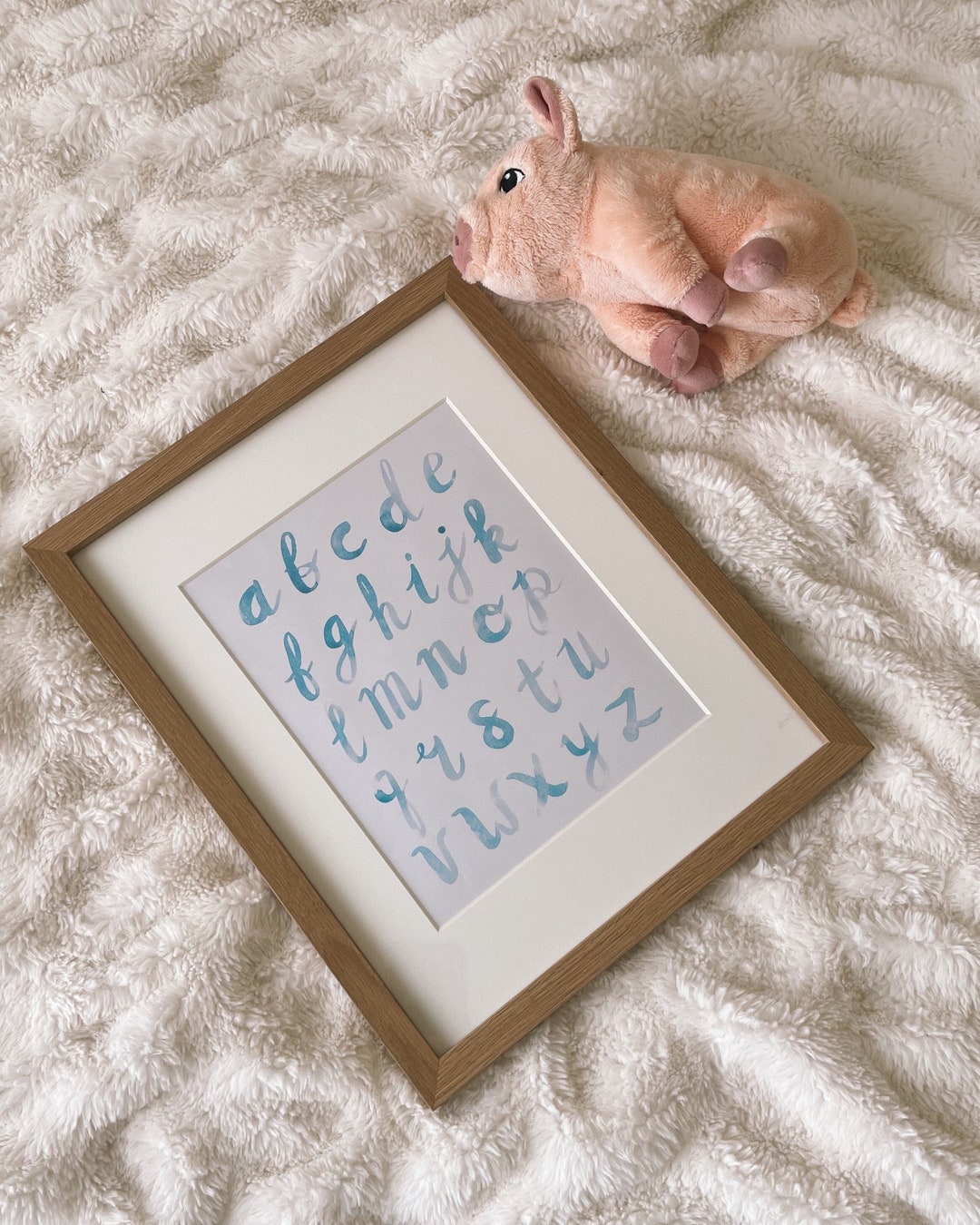 Printable Alphabet Wall Art, Playroom Decor, Art Print, Watercolor ...