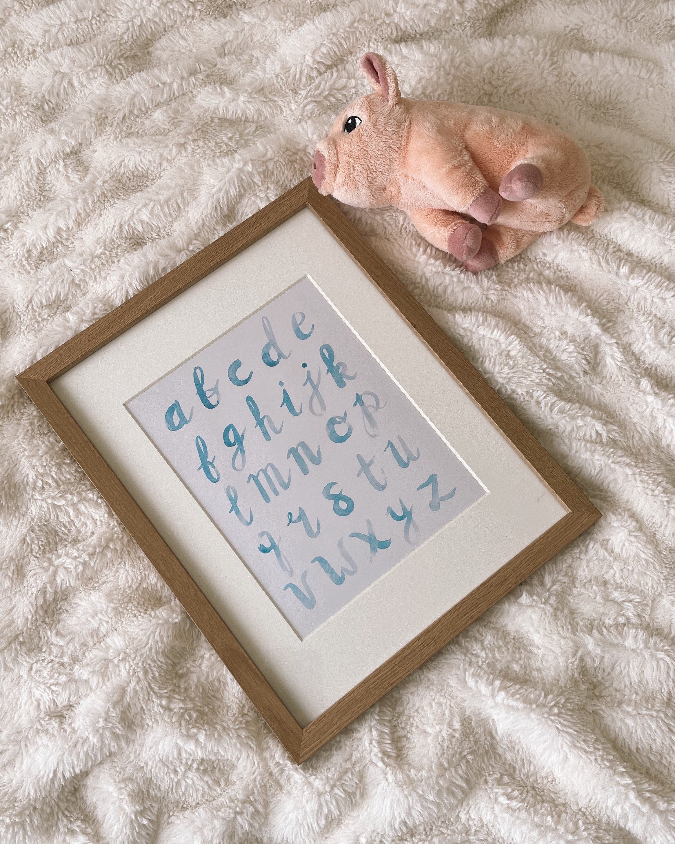 Printable Alphabet Wall Art, Playroom Decor, Art Print, Watercolor ...