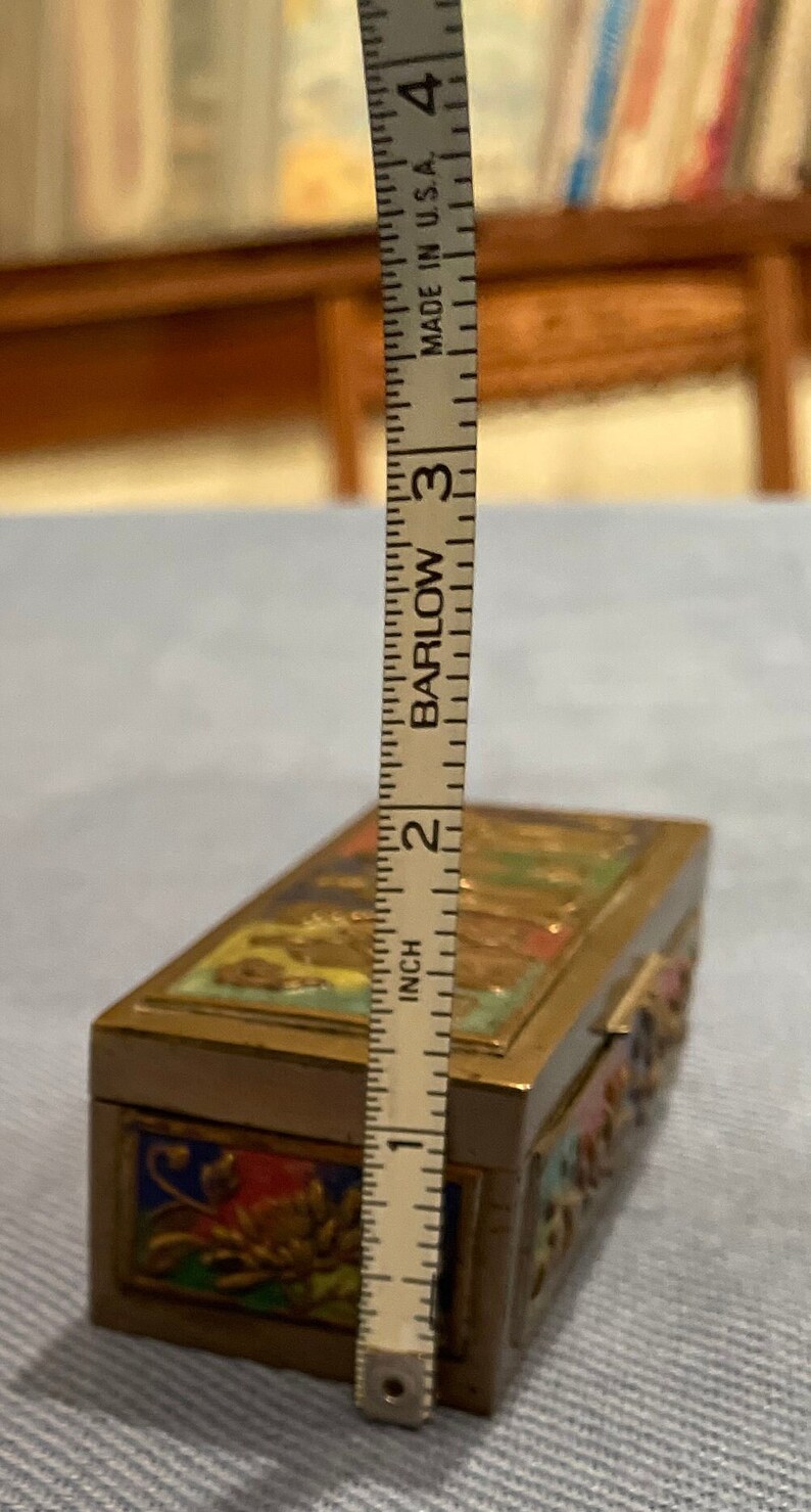 Antique Chinese Cloisonne Hinged Stamp Box With Divider - Etsy