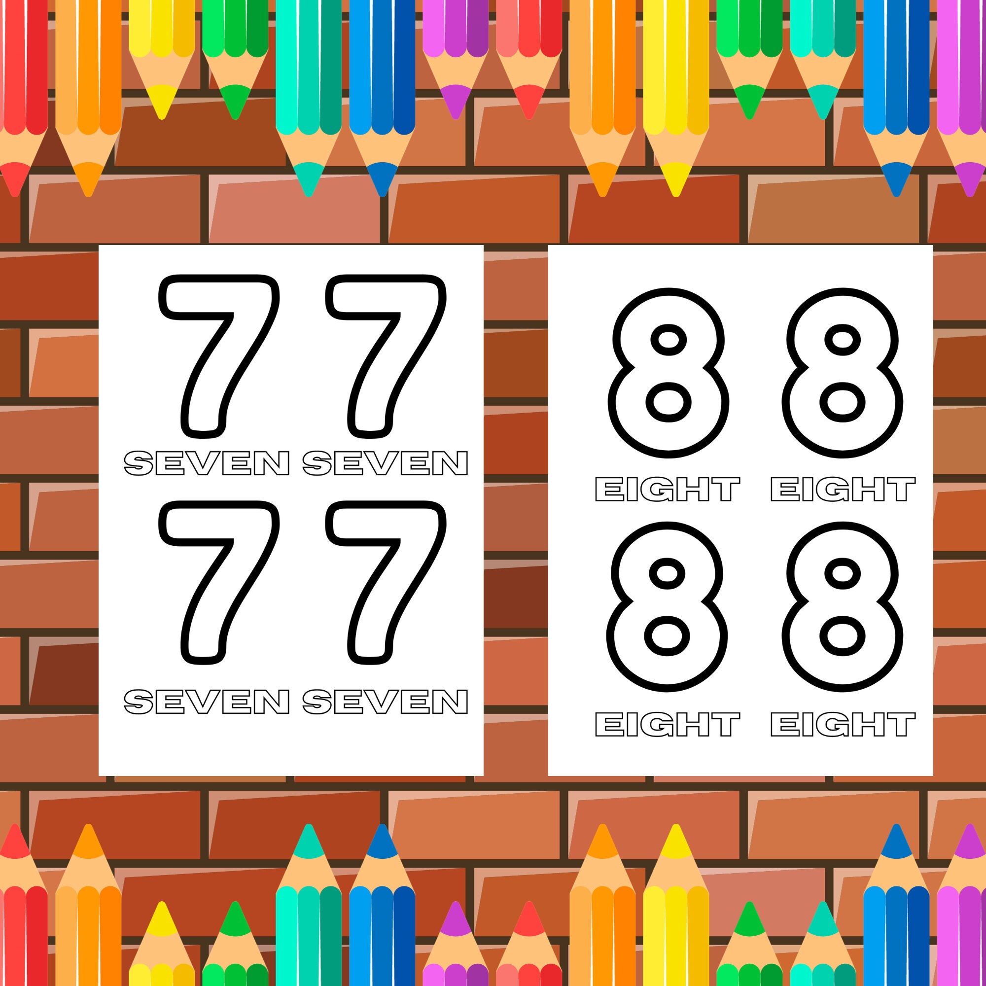 1-10 Numbers Coloring Pages for Kids and Pre-toddlers | Educational Fun ...