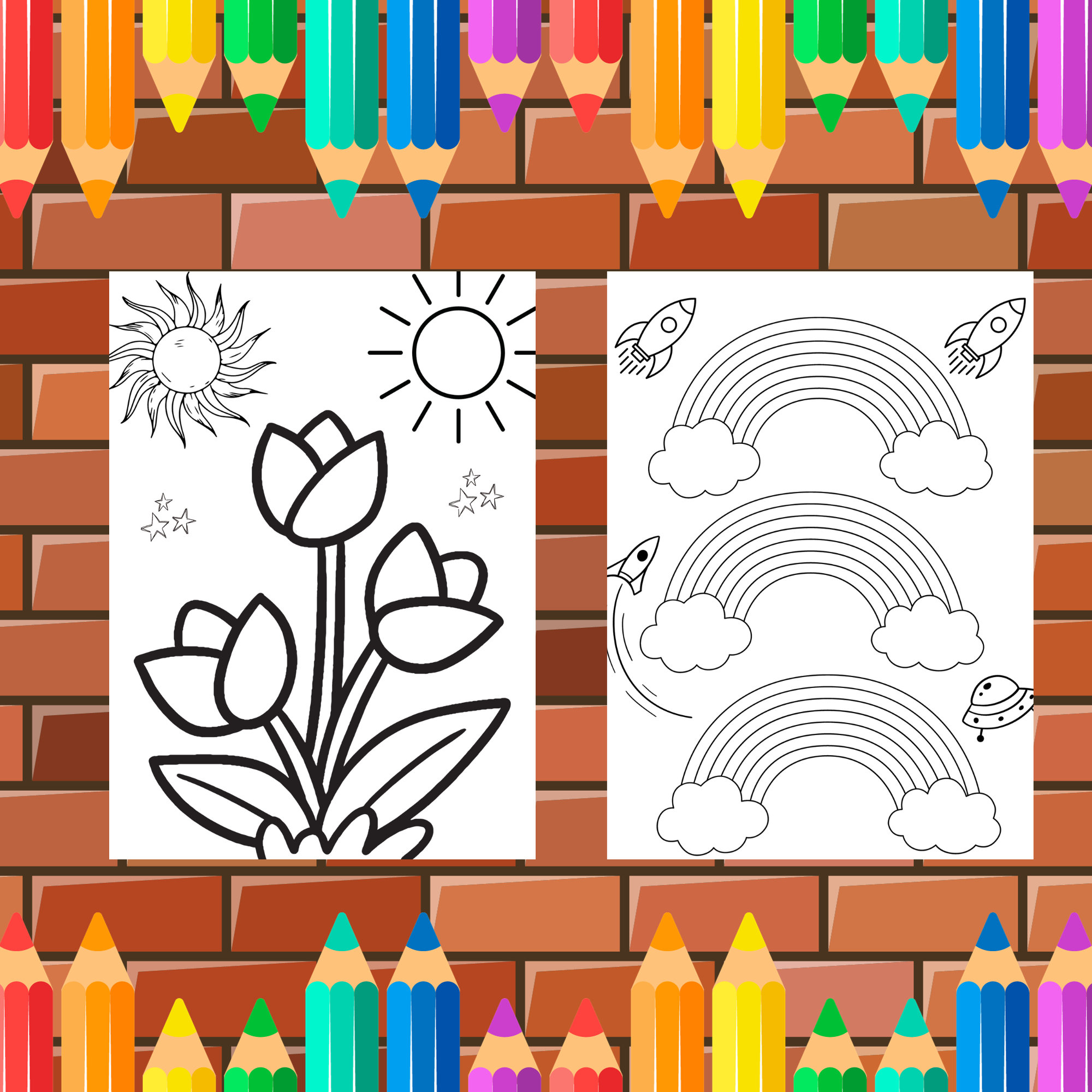10 Coloring Pages for Kids Fun Activities Printable Coloring Pages Kids ...