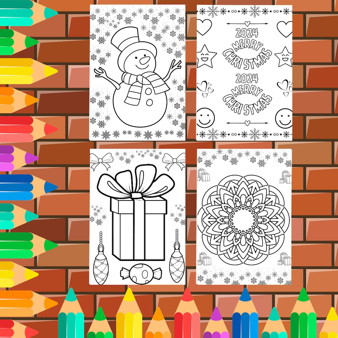 20 Printable Christmas Coloring Pages Coloring Pages for Kids Christmas ...